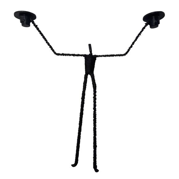 no brand | Accents | Vintage Brutalist Giacometti Style Metal Wire ...